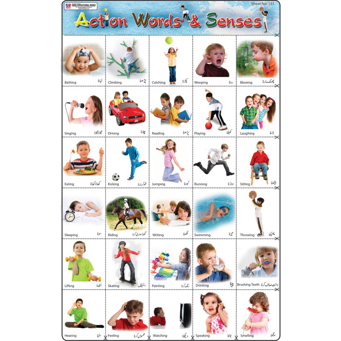 Sheet No 151 (Action Words and Senses) – gabaedu