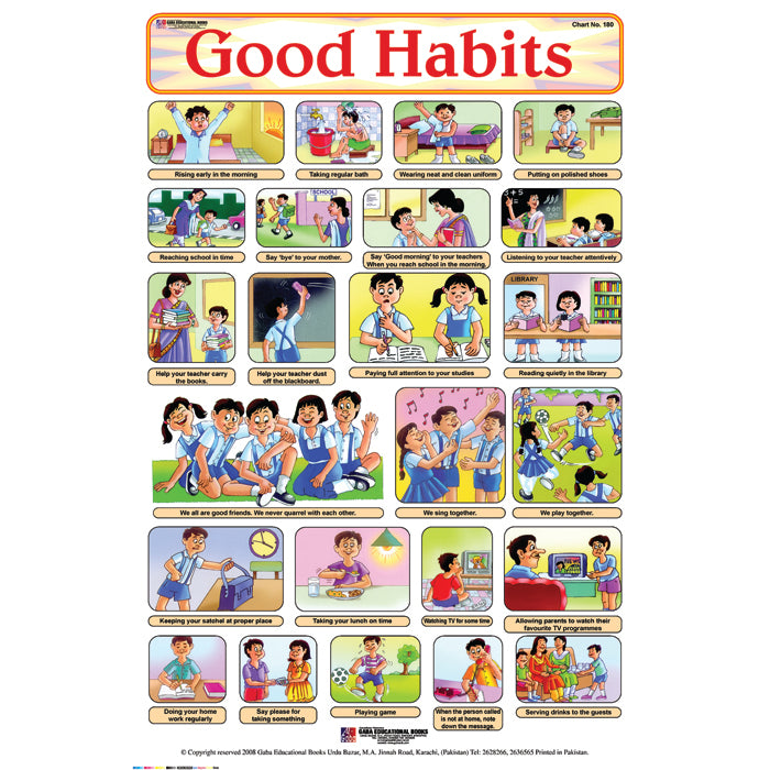 Chart No 180 (Good Habits) – gabaedu