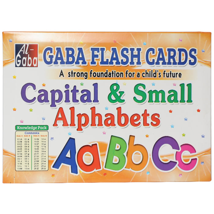 Gaba Flash Card Capital and Small Alphabets – gabaedu