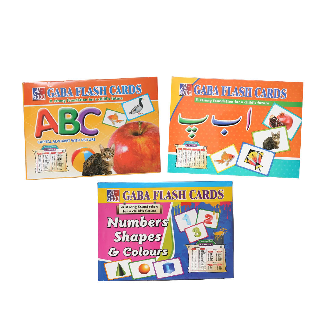 Set of Three Flash Cards – gabaedu