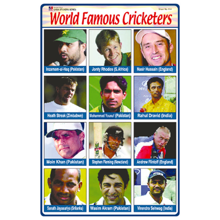 Sheet No 154 (World Famous Cricketers) – gabaedu