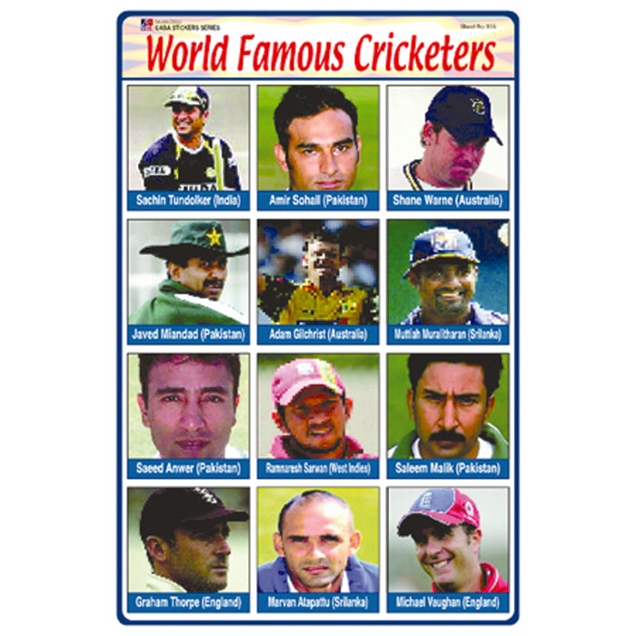 Sheet No 155 (World Famous Cricketers) – gabaedu