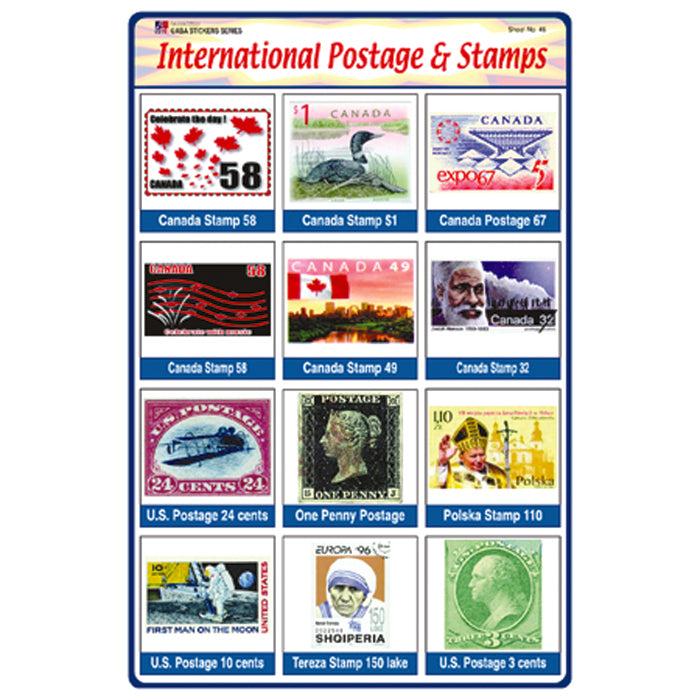 Sheet No 46 (International Postage and Stamps) – gabaedu