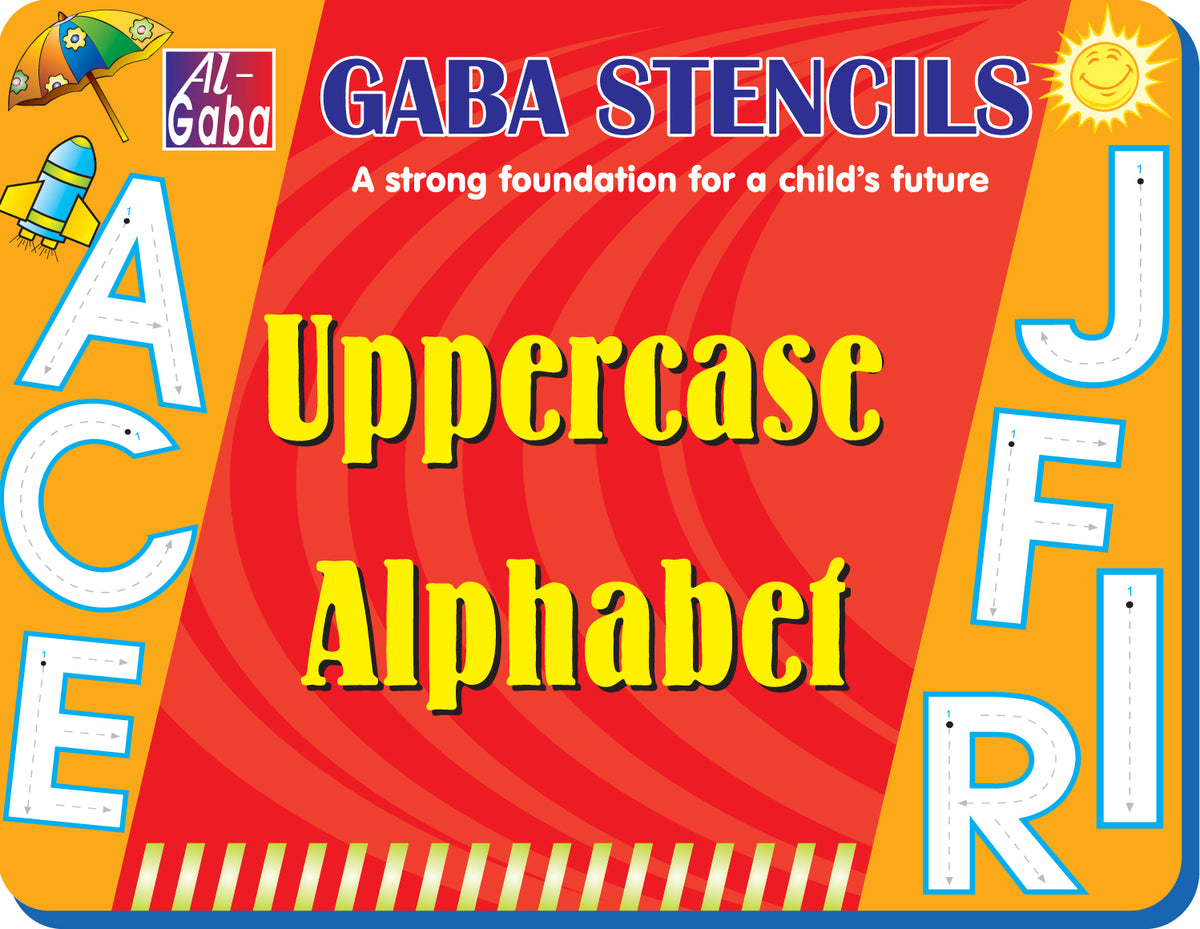 Gaba Stencil Upper Case Alphabet – gabaedu